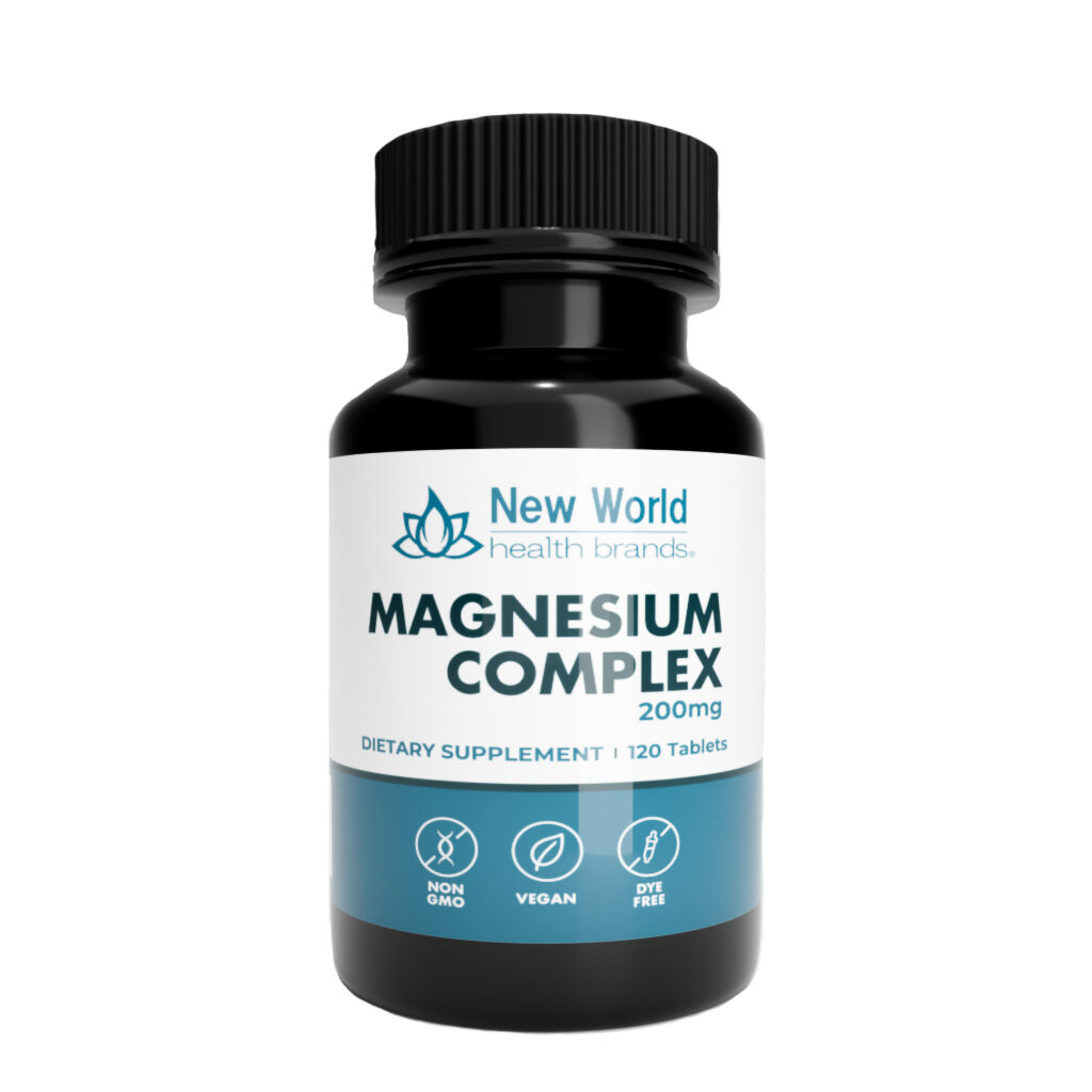 Magnesium Complex 200mg | 120 Tablets - Muscle, Nerve & Bone Support ...