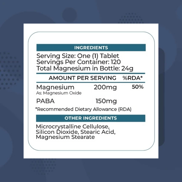Magnesium Complex 200mg | 120 Tablets - Muscle, Nerve & Bone Support ...